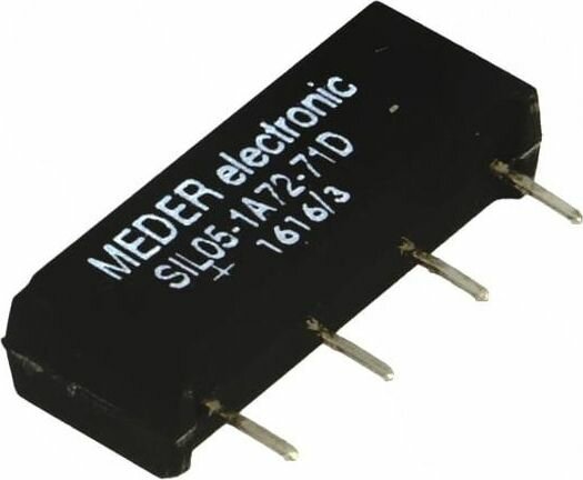 Реле STANDEX-MEDER SIL05-1A72-71D Реле герконовое SPST-NO Uобмотки 5ВDC 1,25А макс.200ВDC PCB 1шт