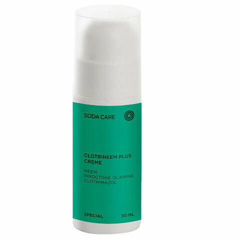 SUDA Противогрибковая серия: Крем для кожи стоп с Клотримазолом (Clotrineem plus Creme), 50 мл
