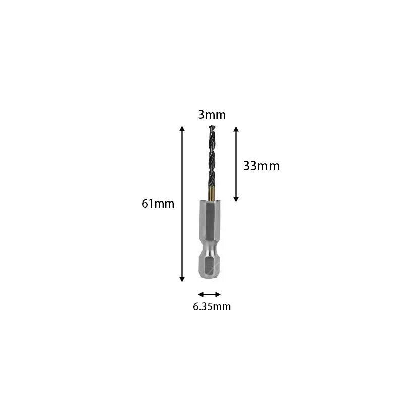 Набор спиральных сверл HSS 4341 2-10 мм 3mm(1Pcs)
