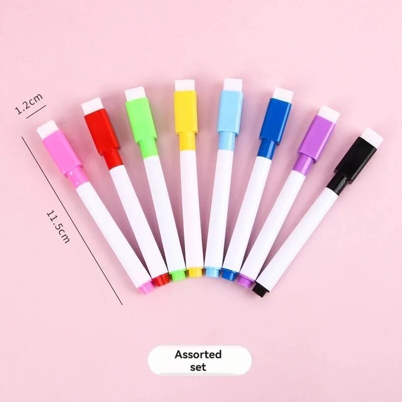 Магнитные маркеры для доски 8 шт. черно-белые 8pc multicolor