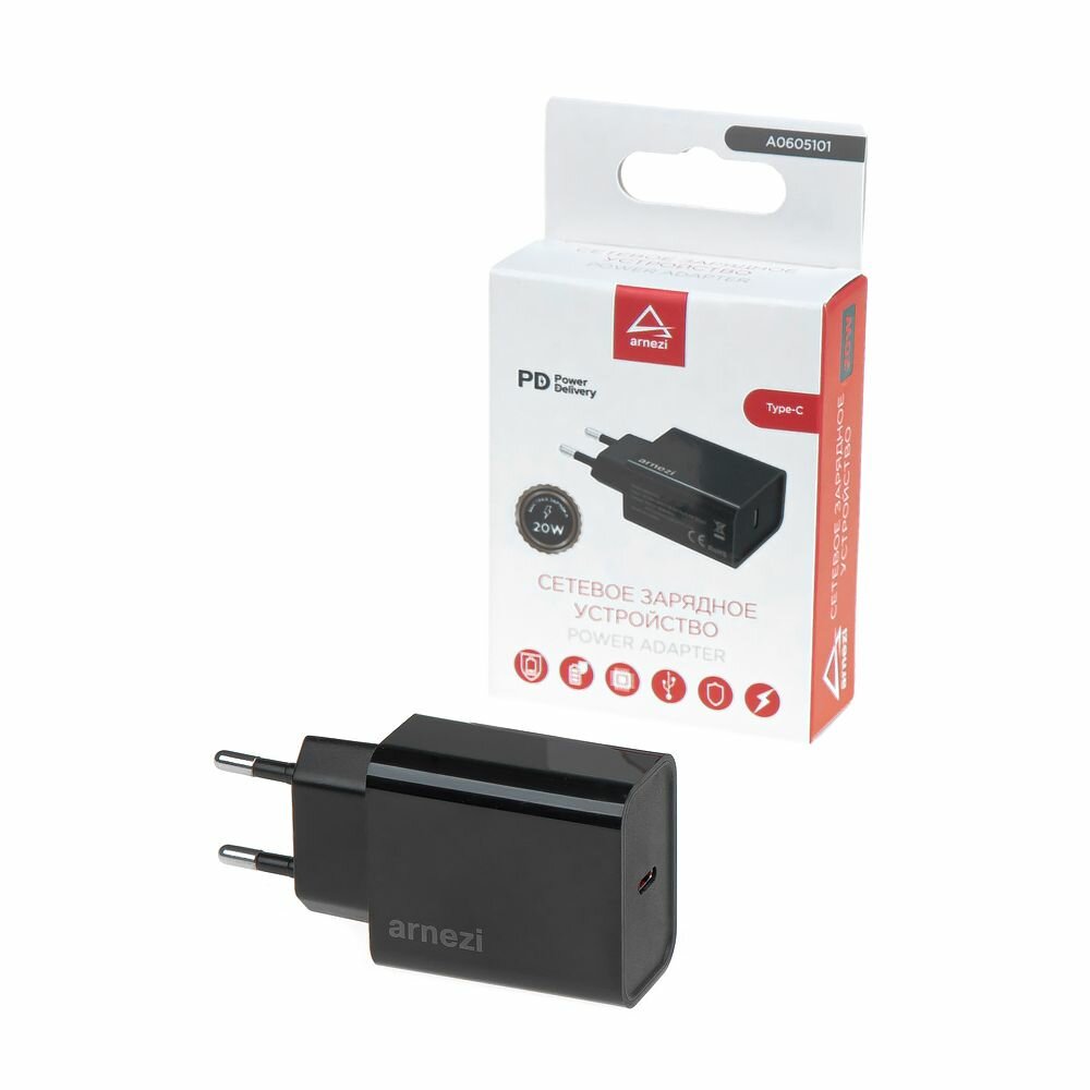 ARNEZI Сетевое зарядное устройство 20W Type-C (PD3.0) A0605101