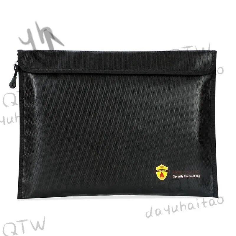 Огнестойкая папка для денег, документов для сейфа, 34x24 см Черная
