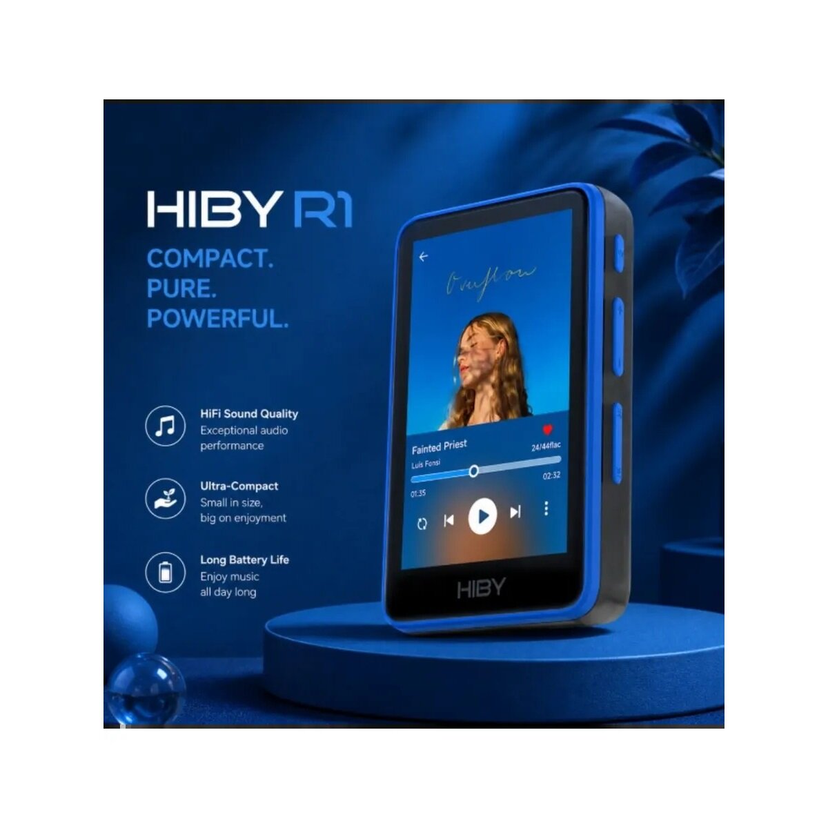 HiBy R1 Портативный HiFi Mp3 Плеер Bluetooth 5.1 USB DAC