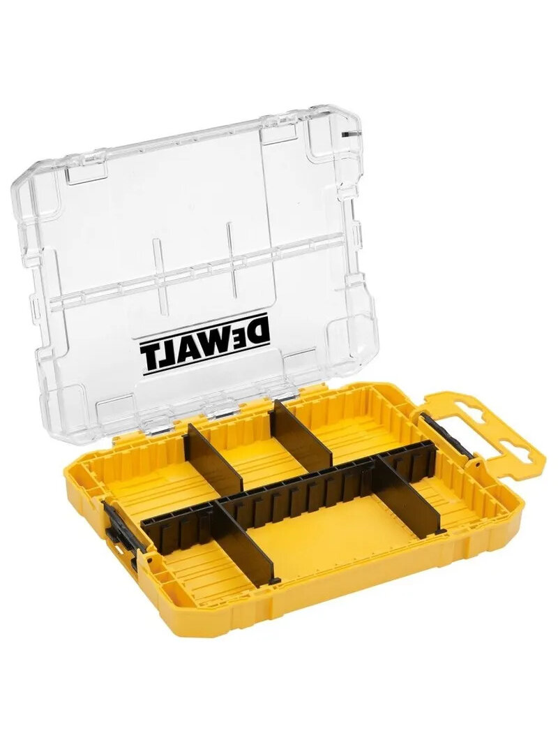 Ящик для инструментов DeWALT DT70802-QZ, прочный, эргономичный, желтый