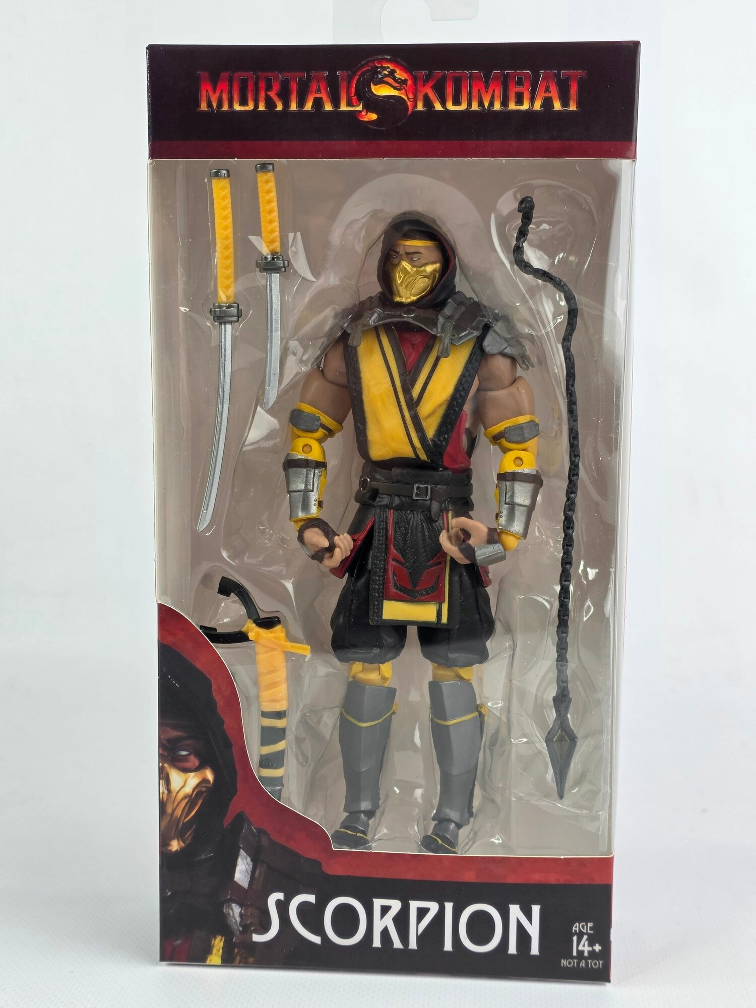 Подвижная фигурка Скорпион из игры Mortal Kombat Scorpion McFarlane Toys