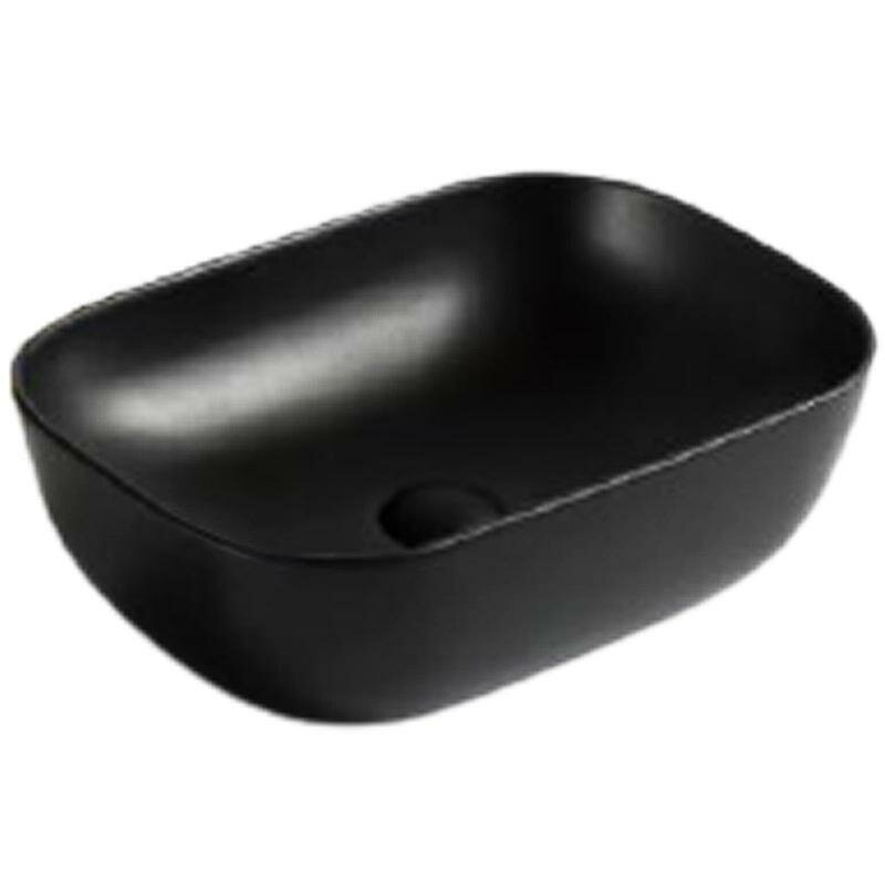 Раковина накладная BelBagno 50 BB1302-H301 Черная матовая, фаянс