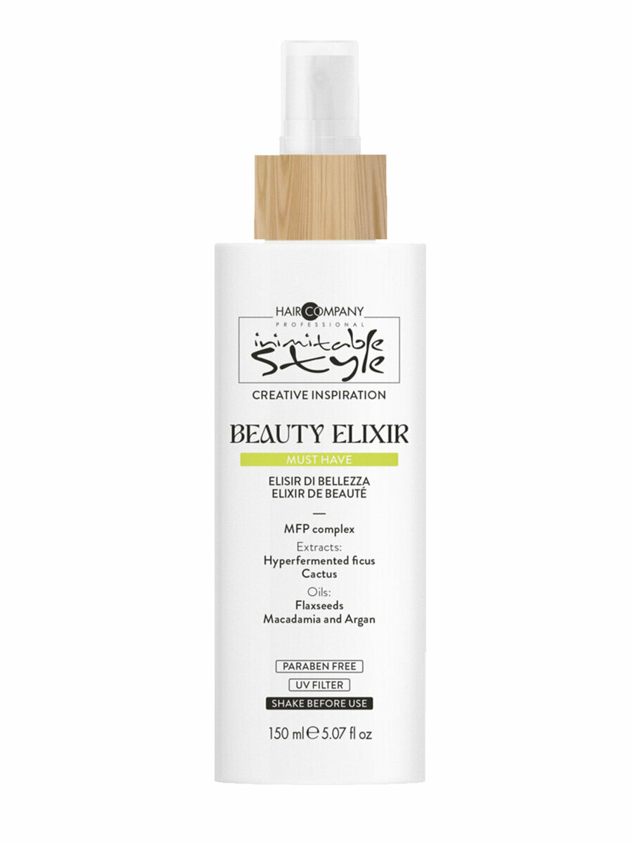 HAIR COMPANY Эликсир для красоты волос "Beauty Elixir" INIMITABLE STYLE, 150 мл Hair company