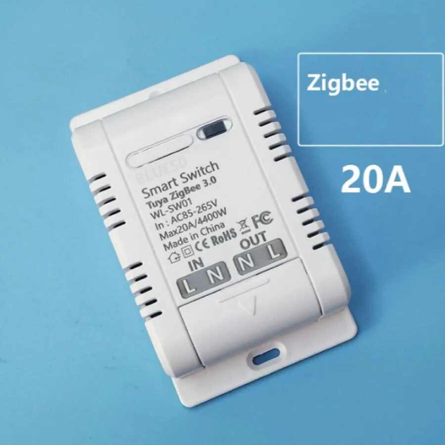 Реле для умного дома Tuya Smart Switch ZigBee, 20А