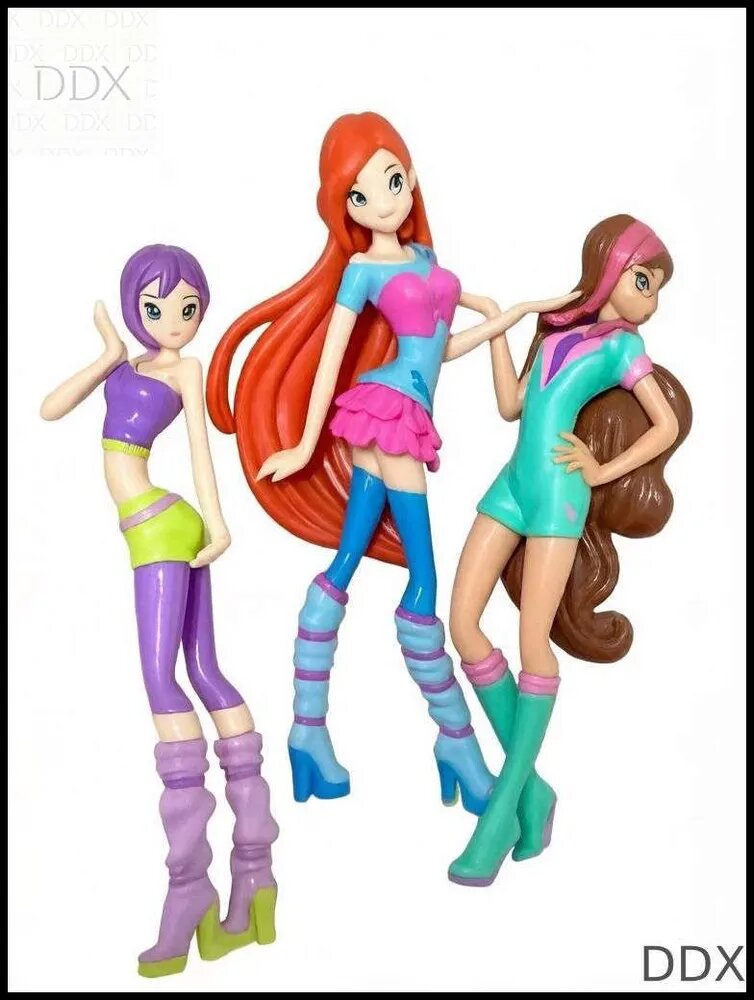 Фигурки Winx Club: Текна, Блум и Флора (набор из 3 шт.) Коллекционные игрушки