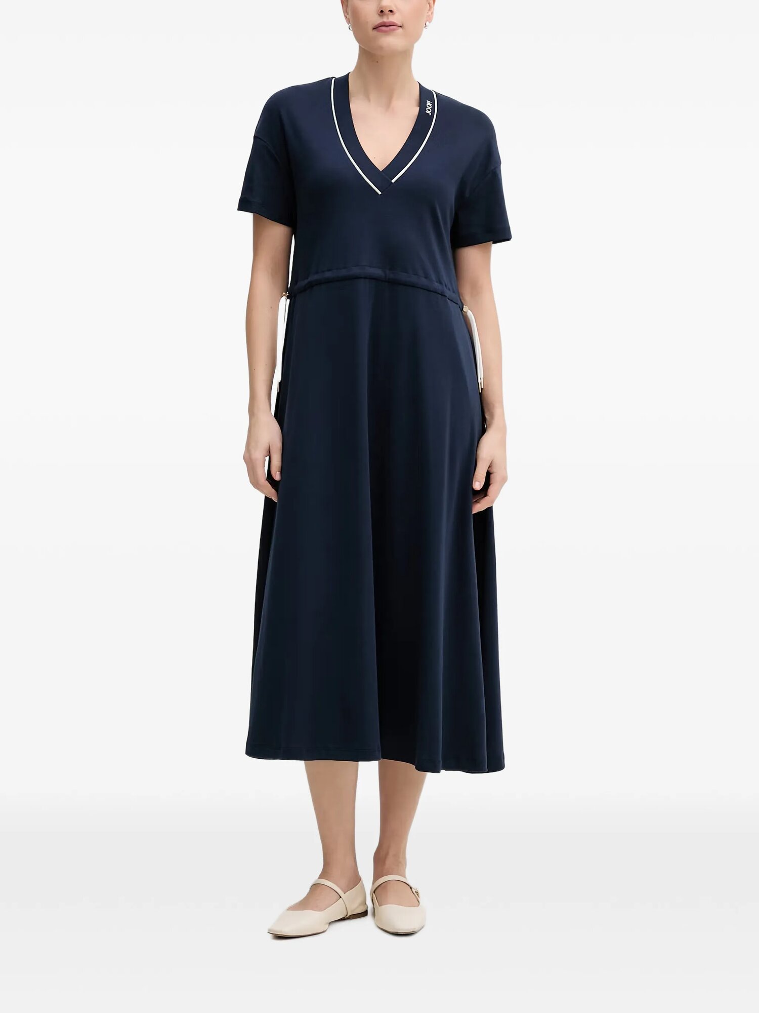 Платье Drawstring midi dress