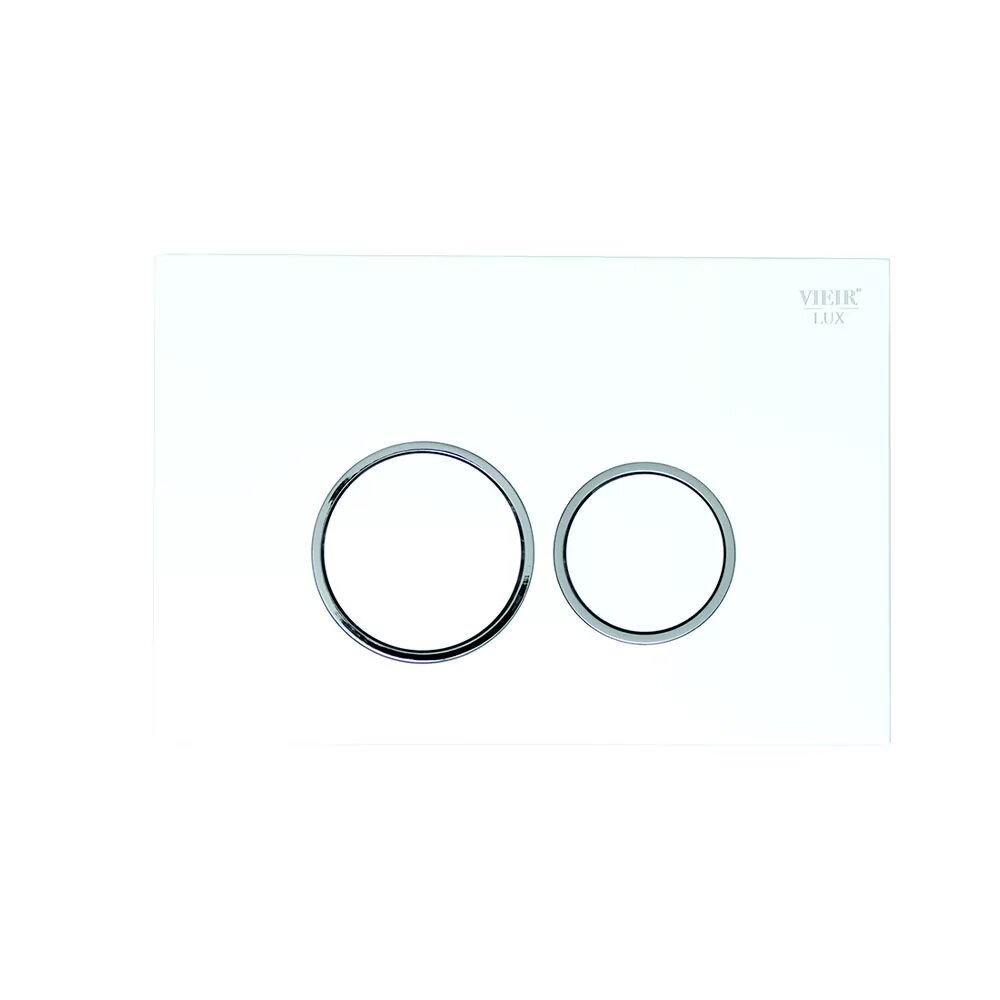 Пластиковая клавиша для инсталляции Vieir VRQ74‑1F, белая, круглая