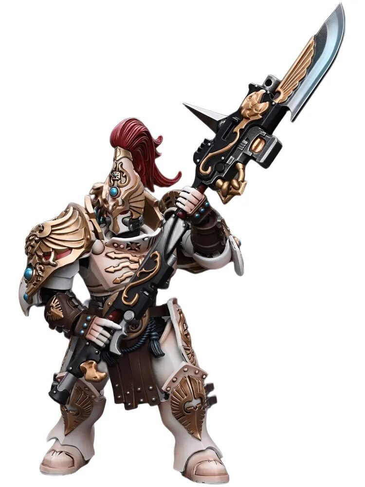 Подвижная фигурка JOYTOY Warhammer 40K Adeptus Custodes Solar Watch Custodian Guard with Guardian Spear Подарок на день рождения коллекция игрушек