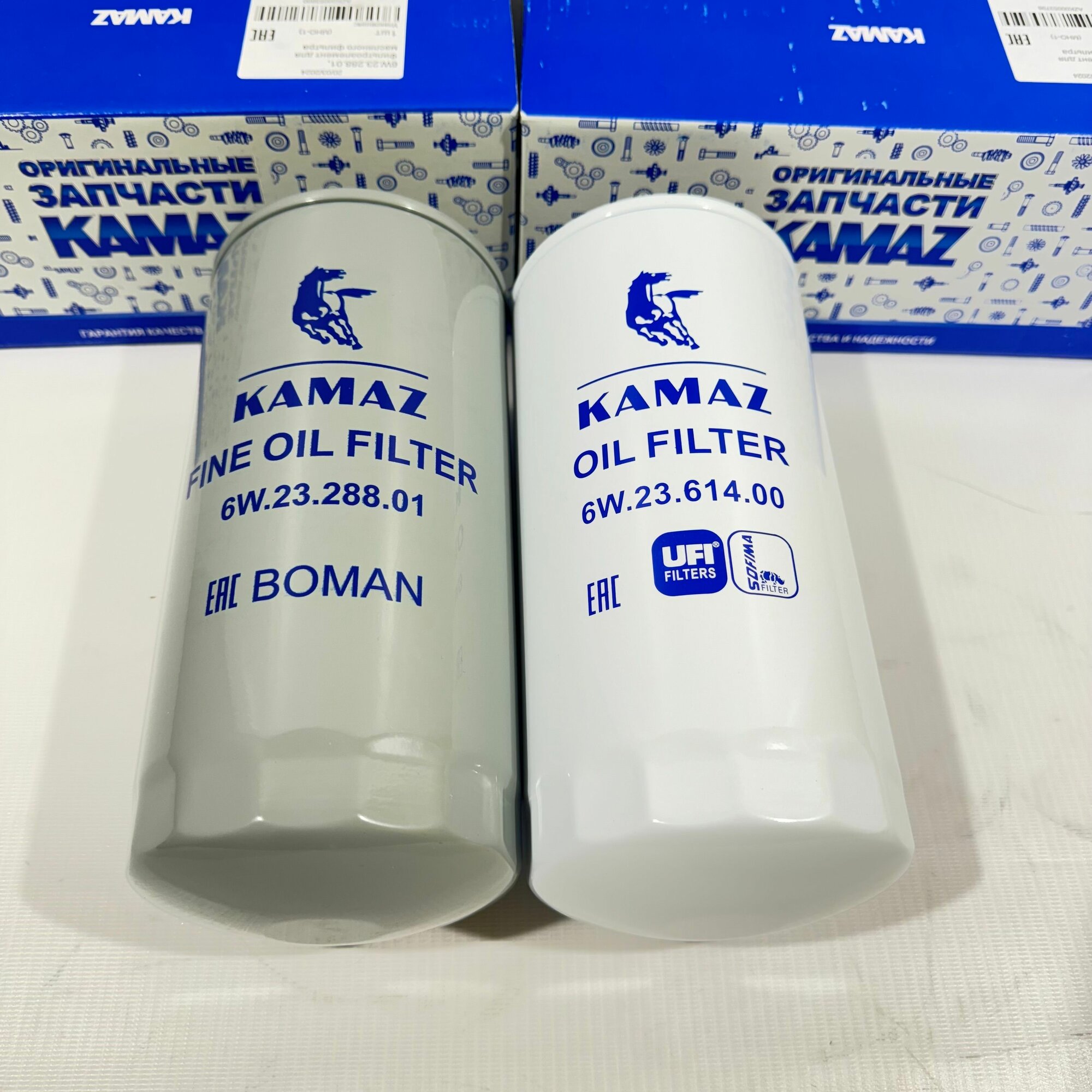 Фильтр масляный на Камаз Евро 4, Евро 5 (в комплекте 2шт) 6W.23.288.01 и 6W.23.614.00