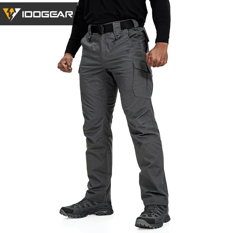 IDOGEAR мужские тактические брюки Flex Ripstop Черный, 34W34L, Серый, Gray