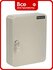 Шкафчик на 90 ключей BRAUBERG 300х240х80 мм, с замком, +90 брелоков, серый