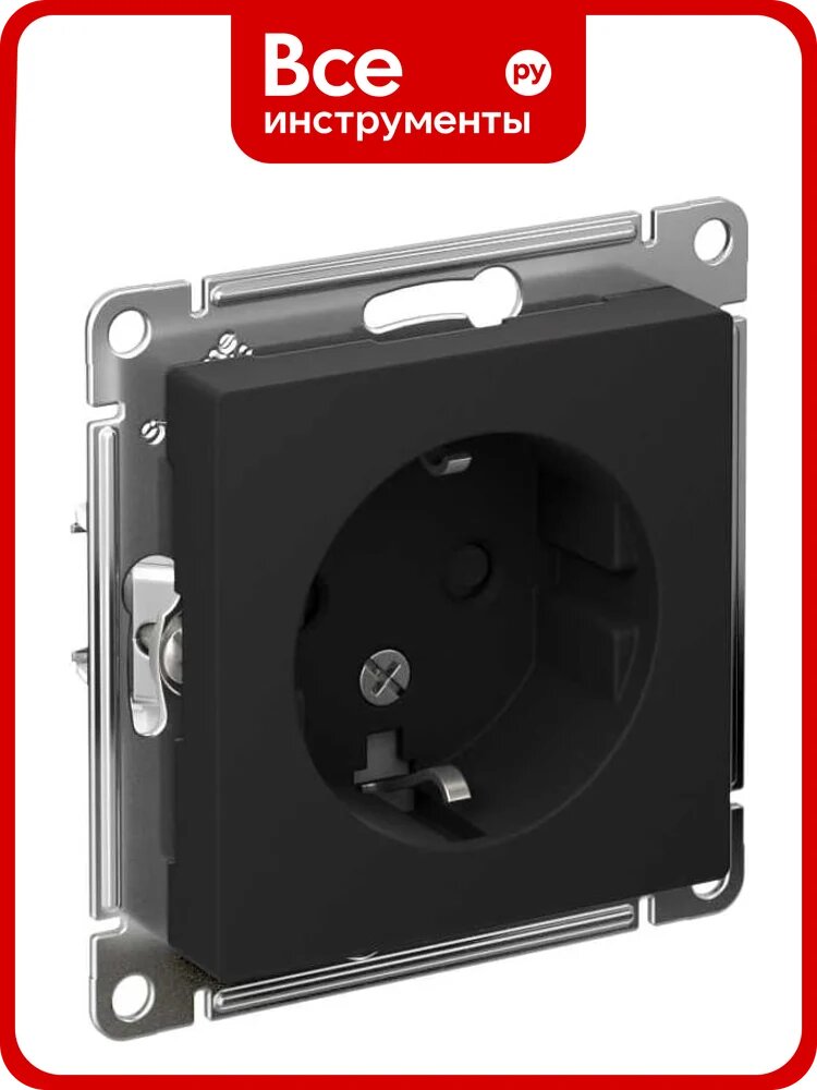 Розетка с заземлением со шторками Systeme Electric (Schneider Electric) ATLASDESIGN 16А,