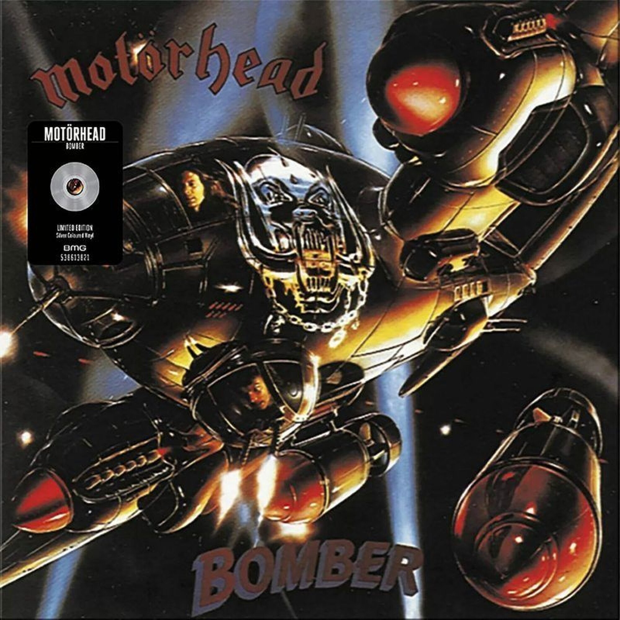 MOTORHEAD - Bomber, LP (Limited Edition, Reissue, Серебряный Винил) Виниловая пластинка