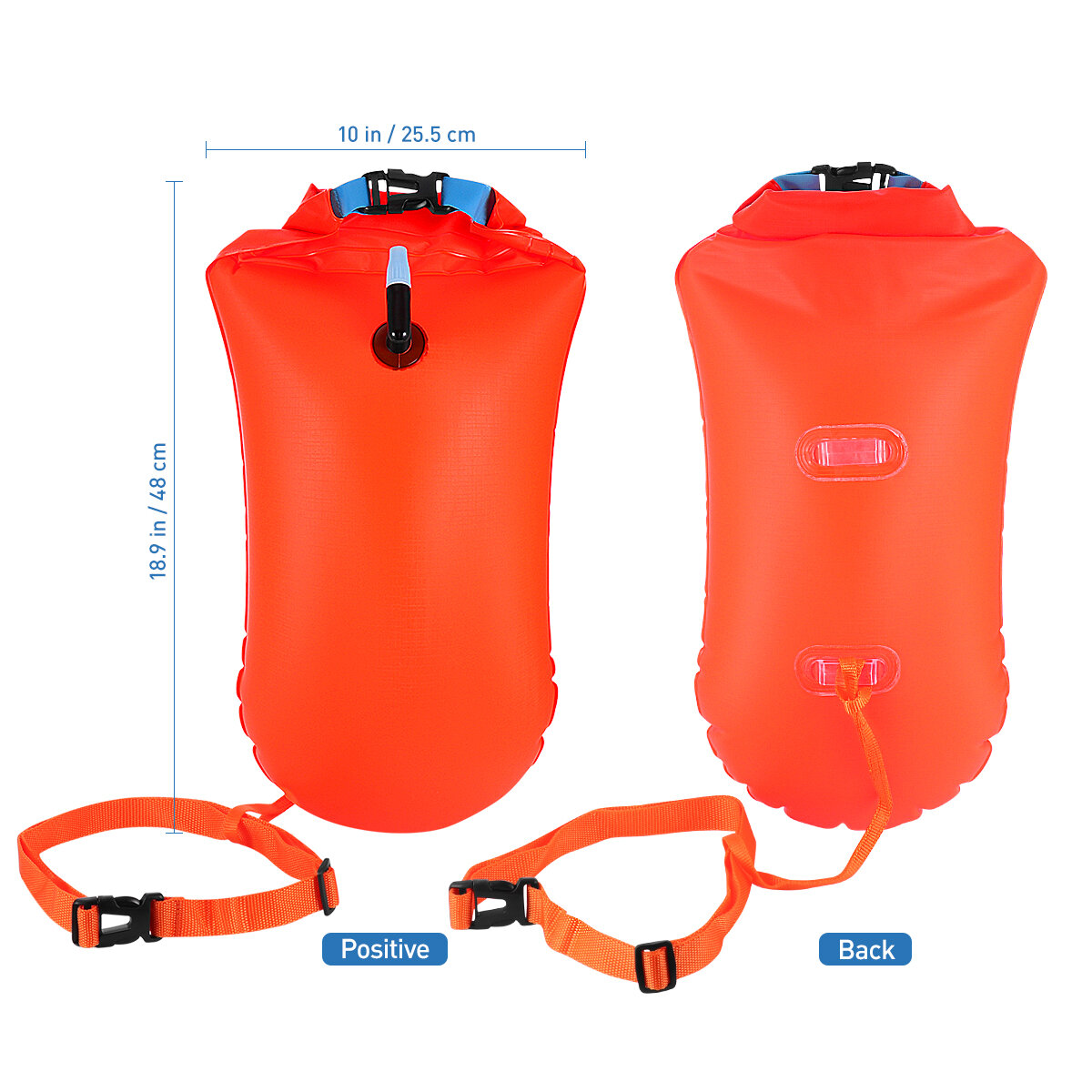 VORCOOL 1PC Плавучий Сумка Для Открытой Воды Ярко-Красный Цвет Легкий И Компактный Размер