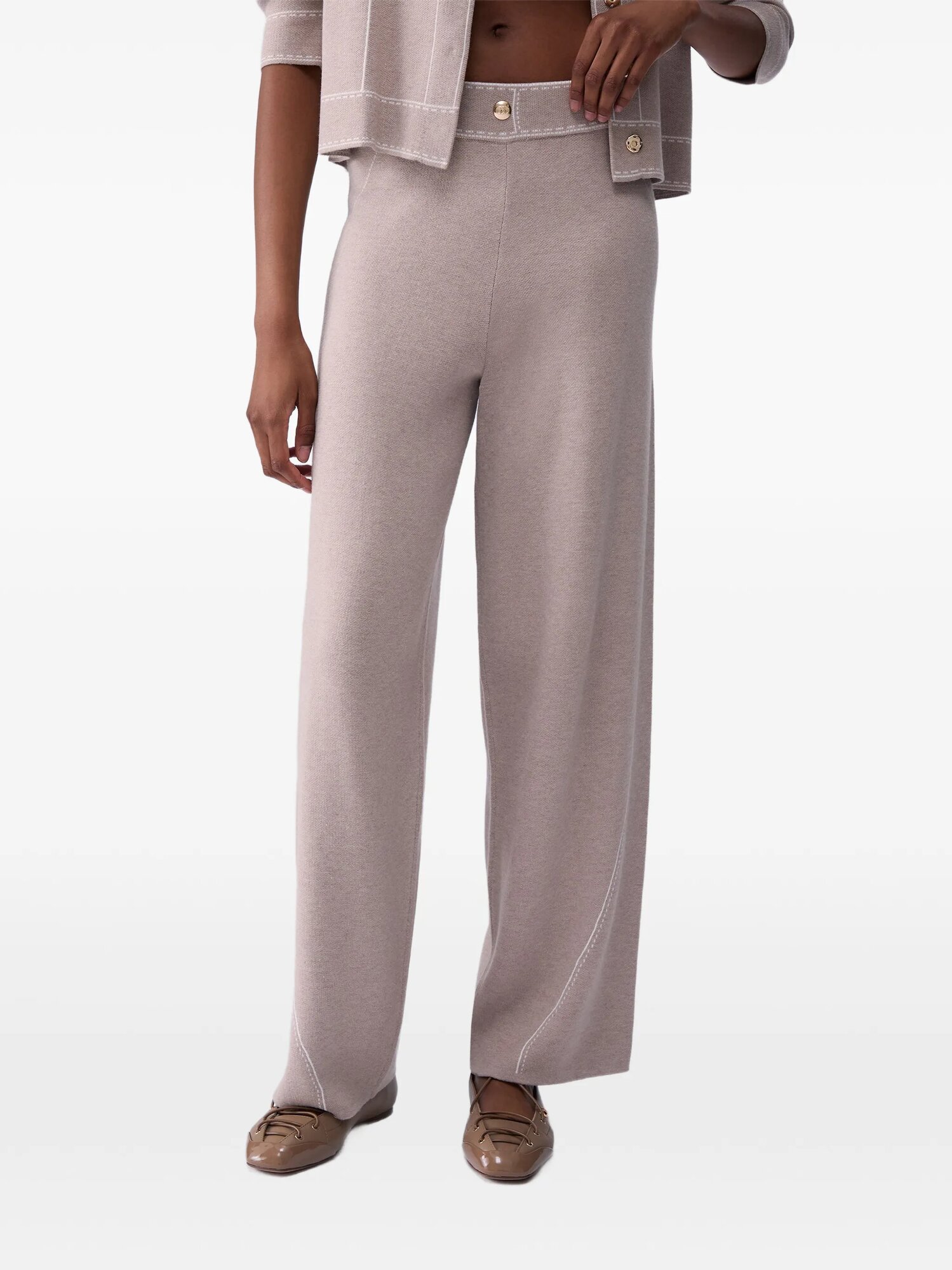 Брюки Trousers with contrast stitching