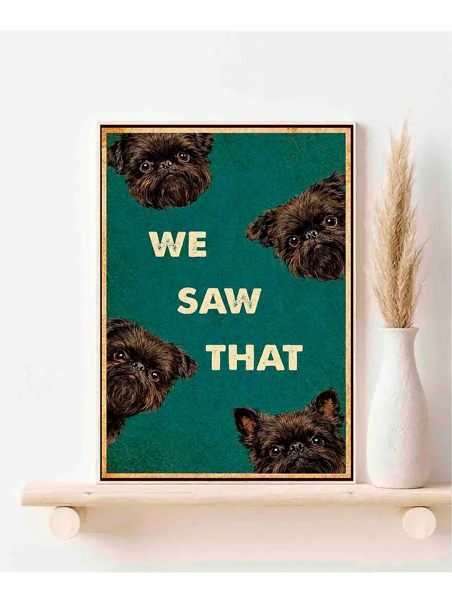 Брюссельский гриффон, We Saw That, Плакат 30x42см