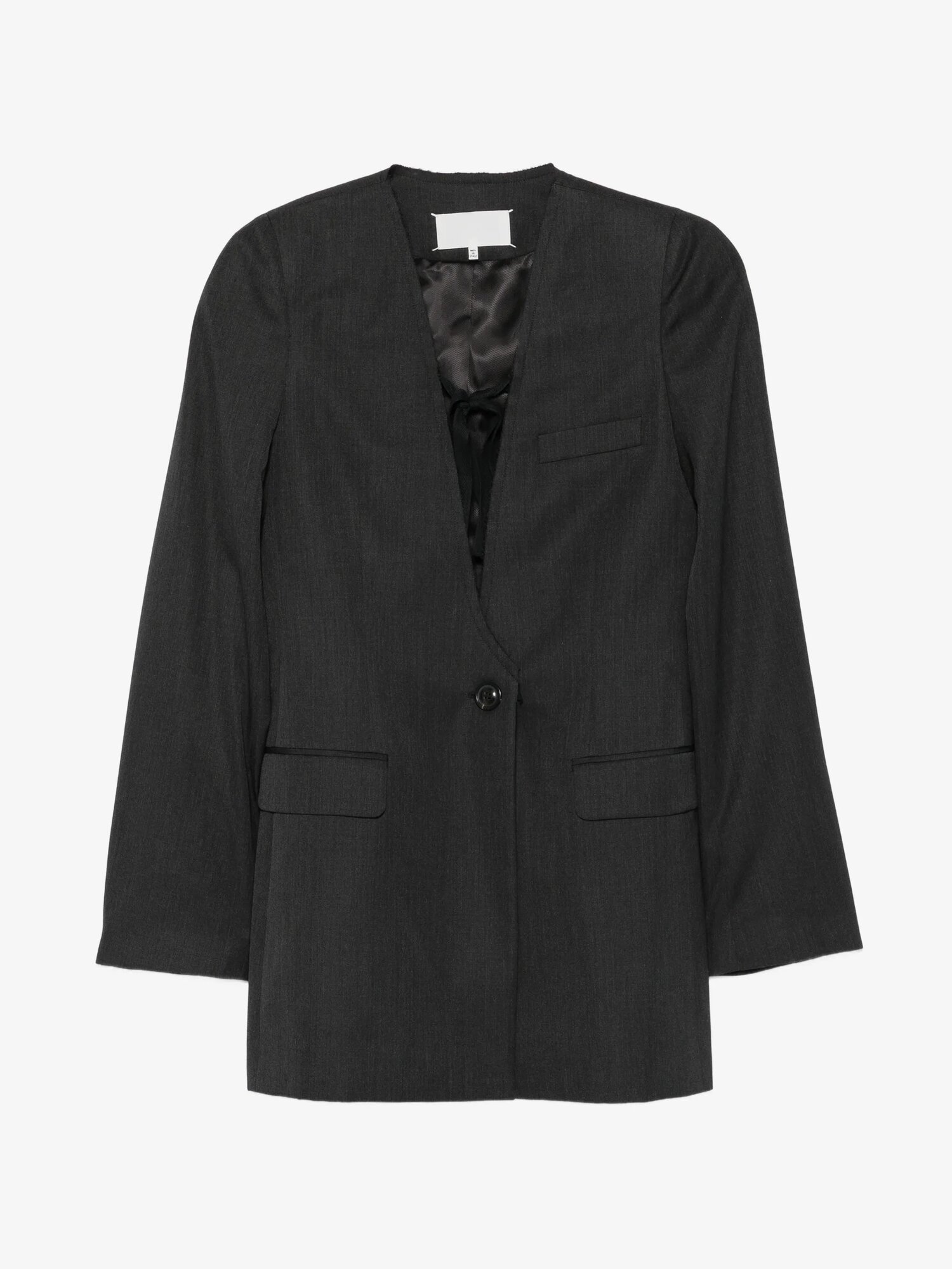 Пиджак Collarless blazer