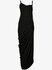 Халат Jacquemus La Robe Saudade Longue, размер 40 EU, черный