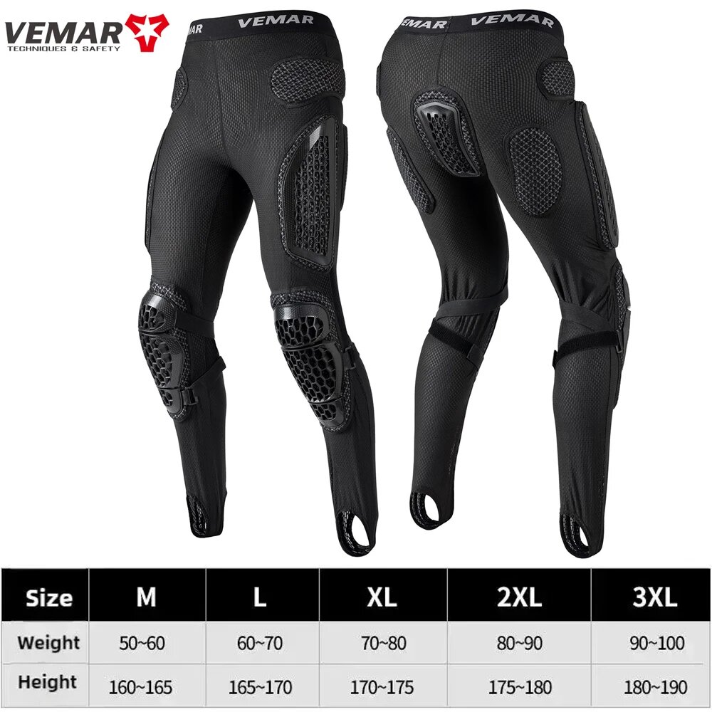 Мужские мотобрюки Vemar XXL с защитой