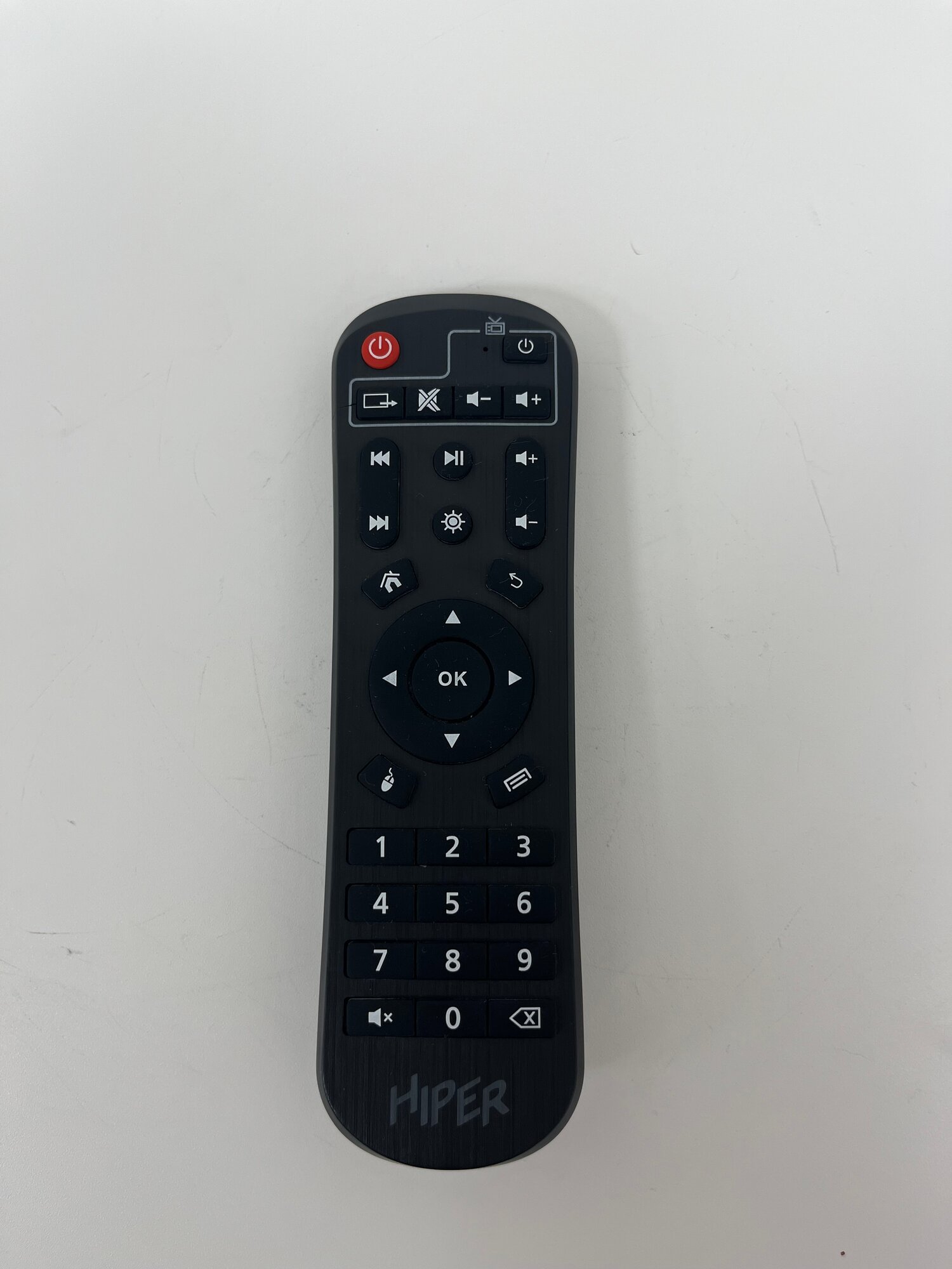 Пульт ДУ для Android TV Smart приставки HIPER, универсальный обучаемый (ИК)