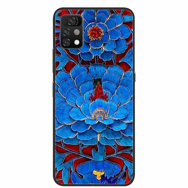 Силиконовый чехол для Umidigi A11, цвет 13, с цветами
