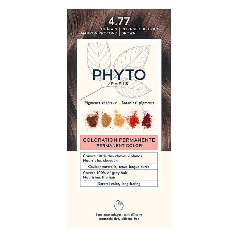 Краска для волос Phyto Hair Dye, краска для волос - каштановый коричневый (цвет 4.77 Chatain Marron Profond), 1 шт 4.77 Kasztanowy Br z