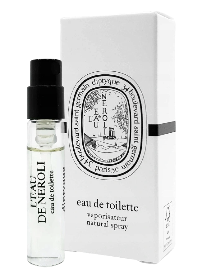 Diptyque L Eau De Neroli туалетная вода 2 мл миниатюра для женщин и мужчин - Диптик Нероли сэмпл