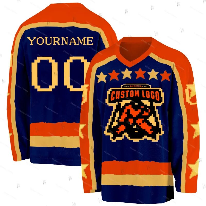 TESSFFEL Градиентный Пуловер для Хоккея XL, Hockey Shirts