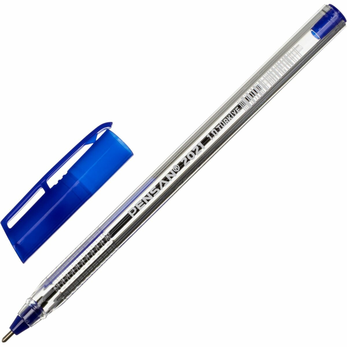 Ручка шариковая Pensan Triangle (0.7мм, синяя, трехгр. корпус) (2337765), 50шт.