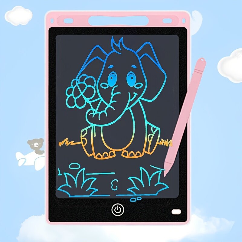 Электронная LCD-доска для рисования 8,5 дюйма, розовая, многоразовая стираемая цветная доска для сообщений, развивающая игрушка для мальчиков и девочек, подарок на Пасху, Рождество или день рождения
