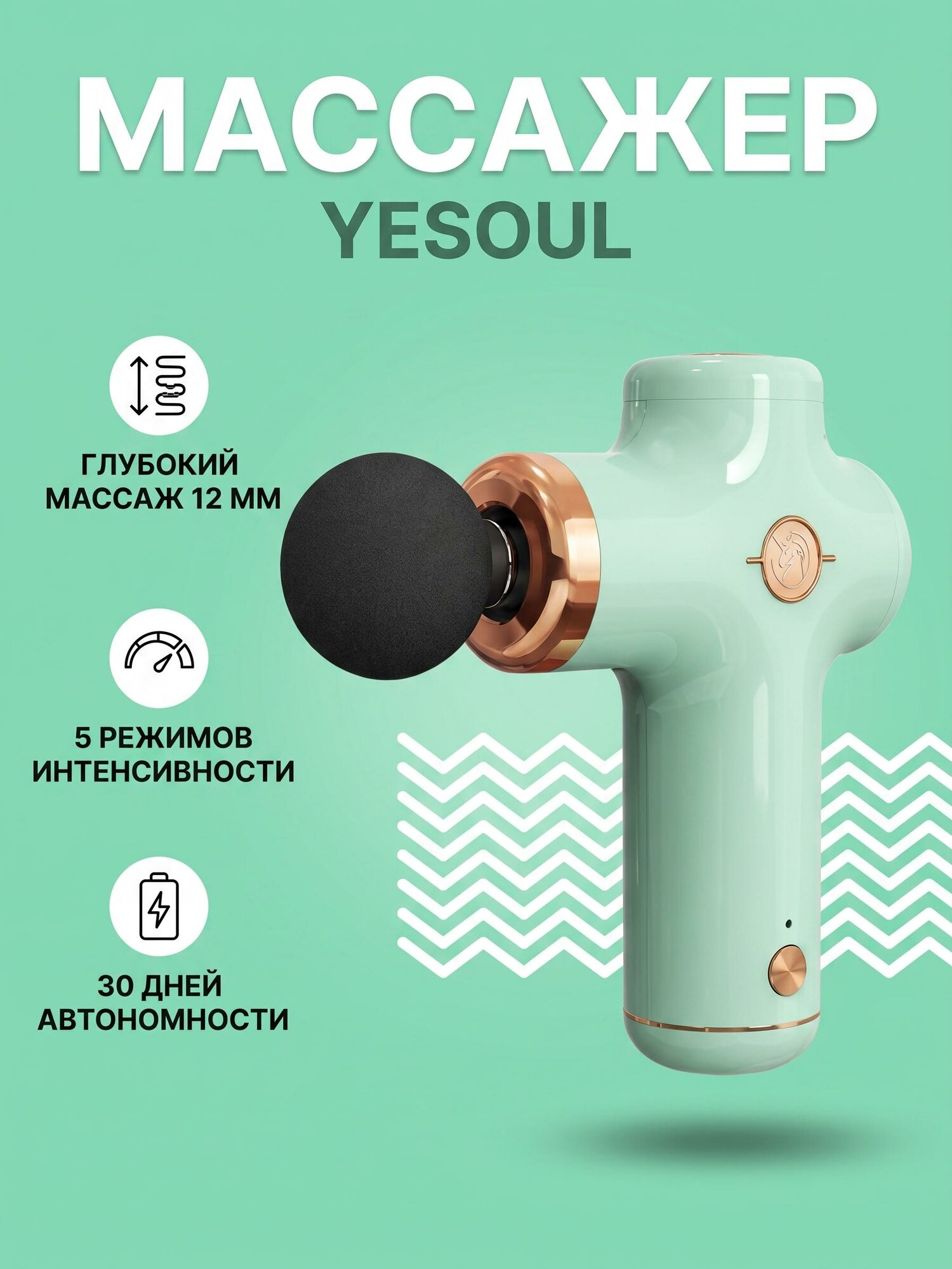 Массажер Yesoul Monica Massage Gun MG11 Pro Green