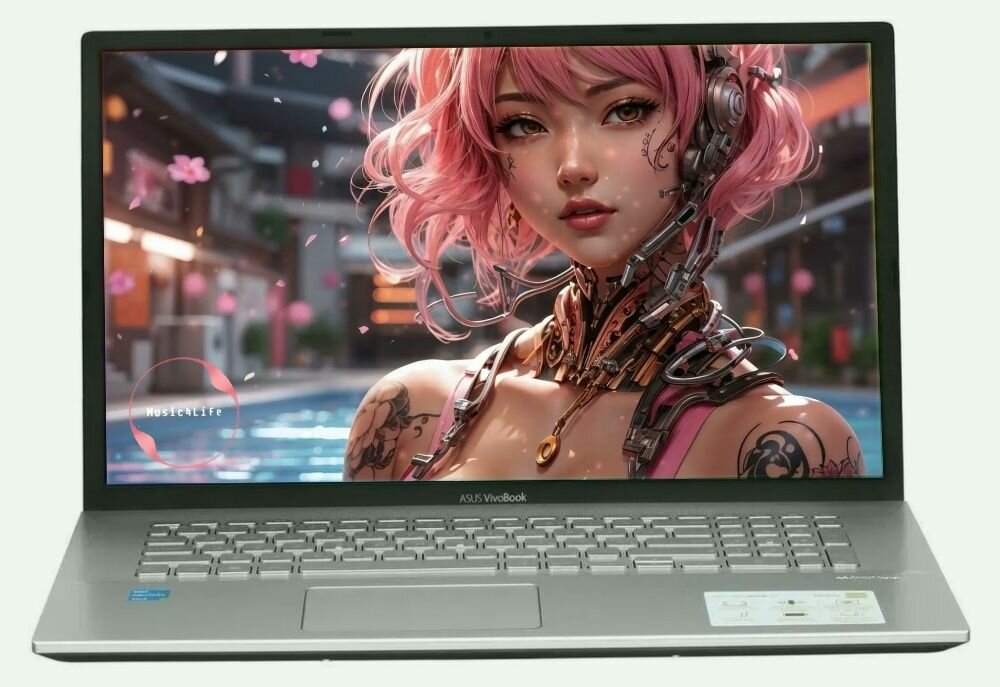 Ноутбук ASUS Intel Core i3 3,5ГГц 6 ядер. 17,3' 1920x1080 Intel UHD Graphics Windows 11 Pro Русская раскладка