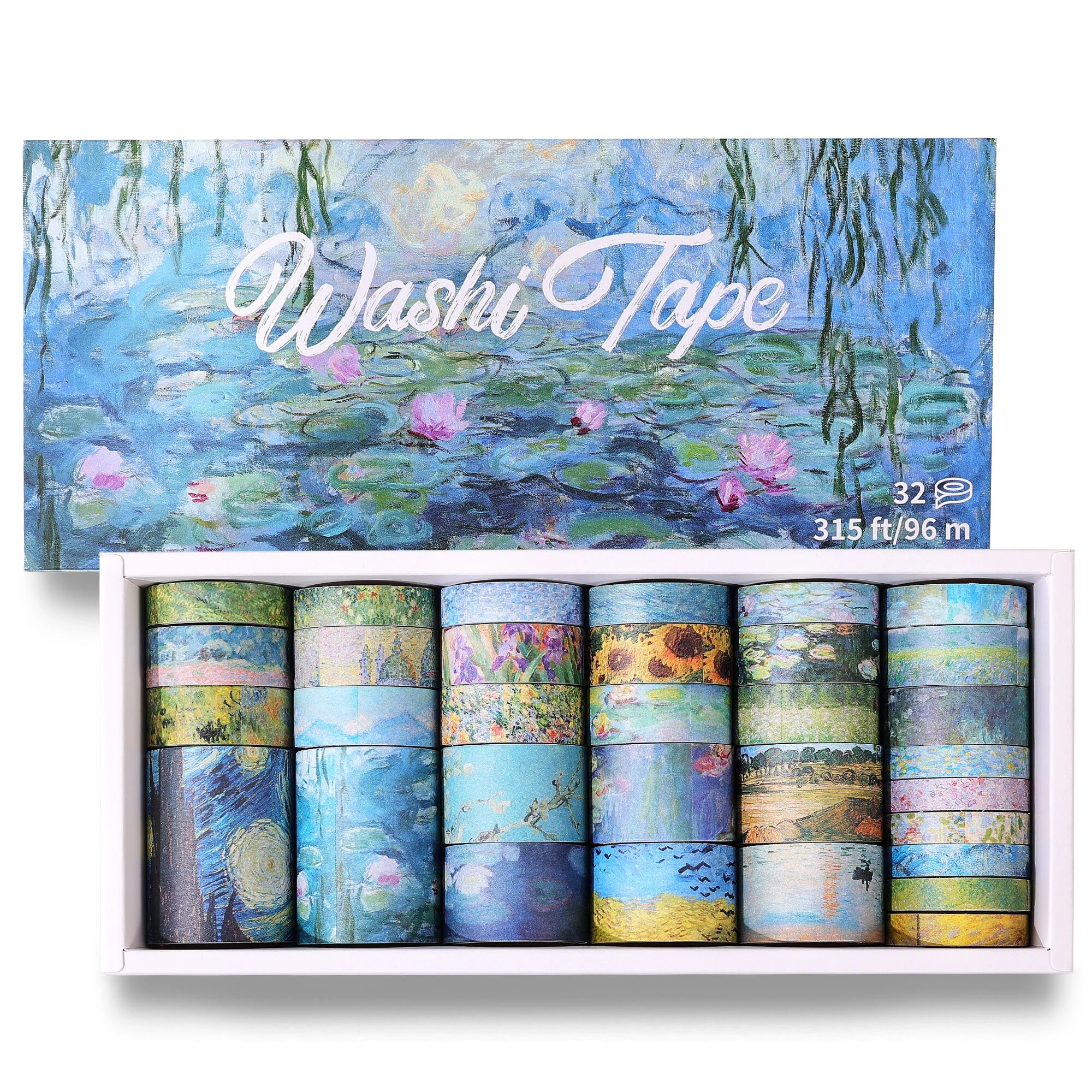 Набор лент Washi 32 шт, Van Gogh, цветные
