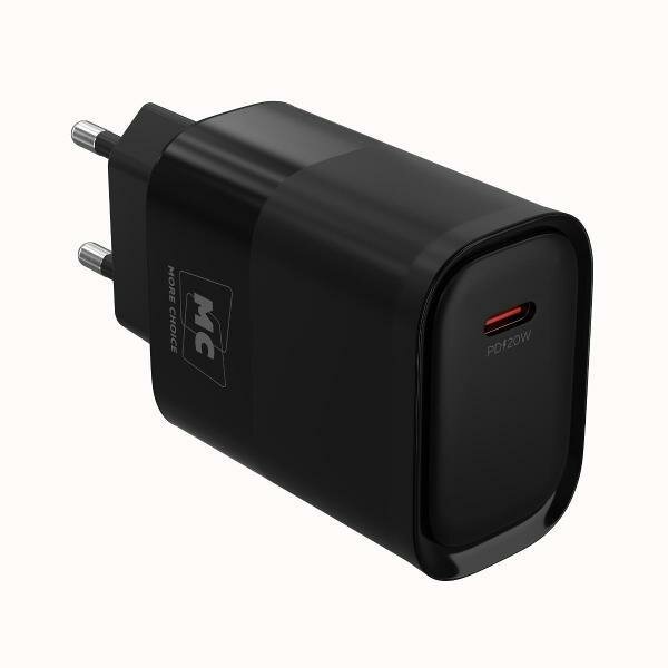 Сетевое зарядное устройство More Choice 1Type-C 3.0A PD 20W NC67a Black