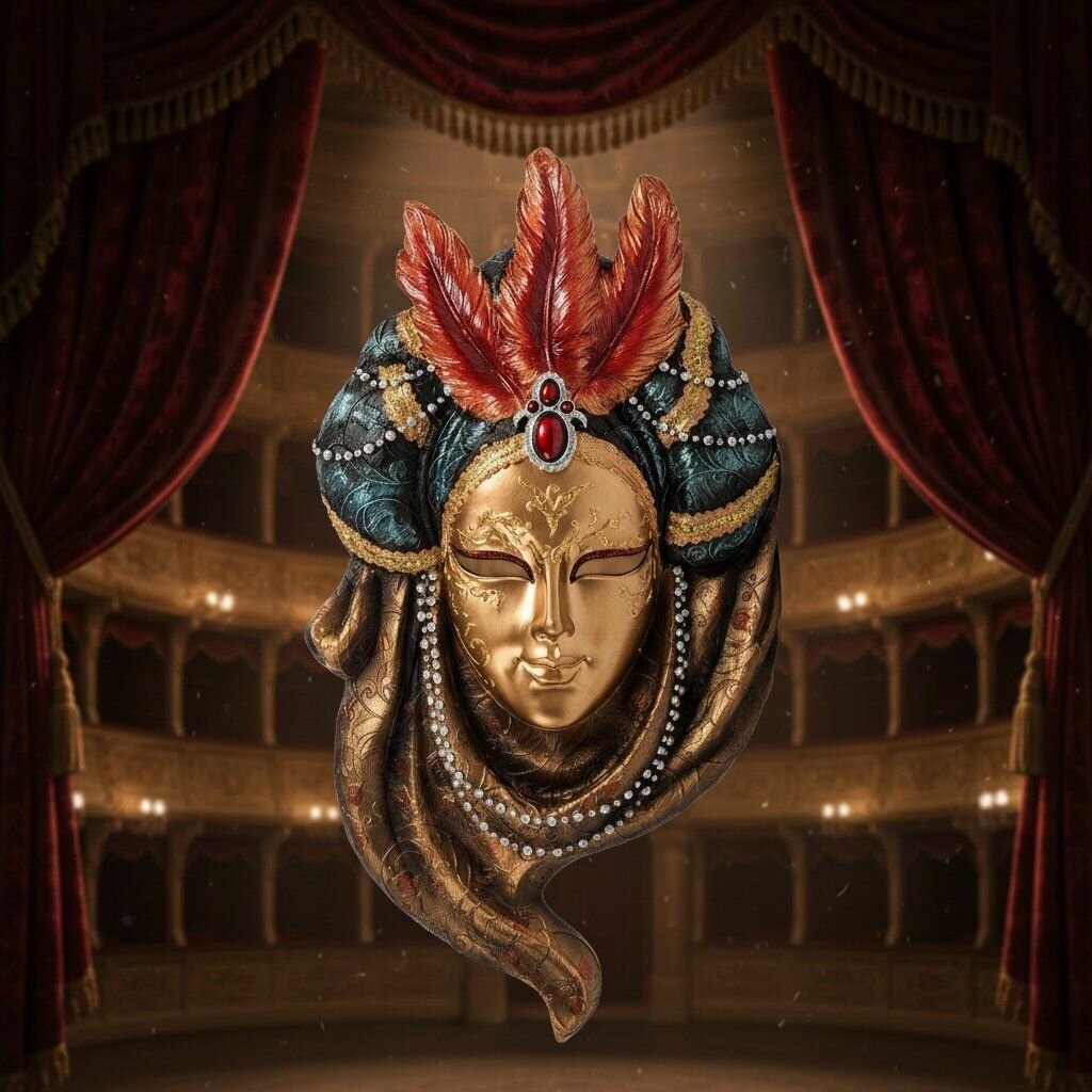 Венецианская маска Жемчуг