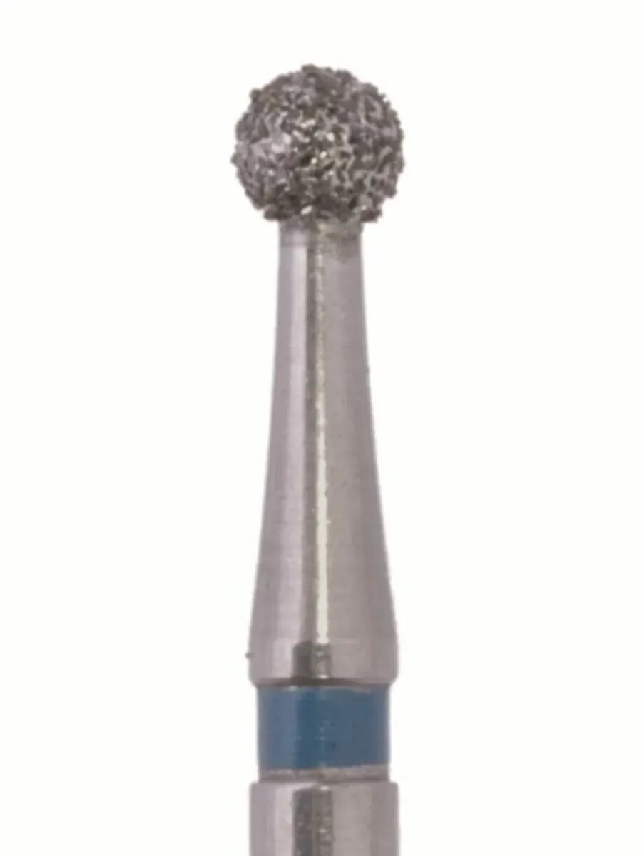 Бор алмазный SL801. FG.016, синий, 25 шт. Форма: шар