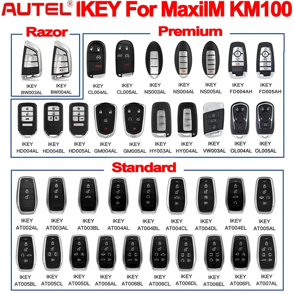 Autel MaxiIM KM100 IKEY, 06, B кнопок