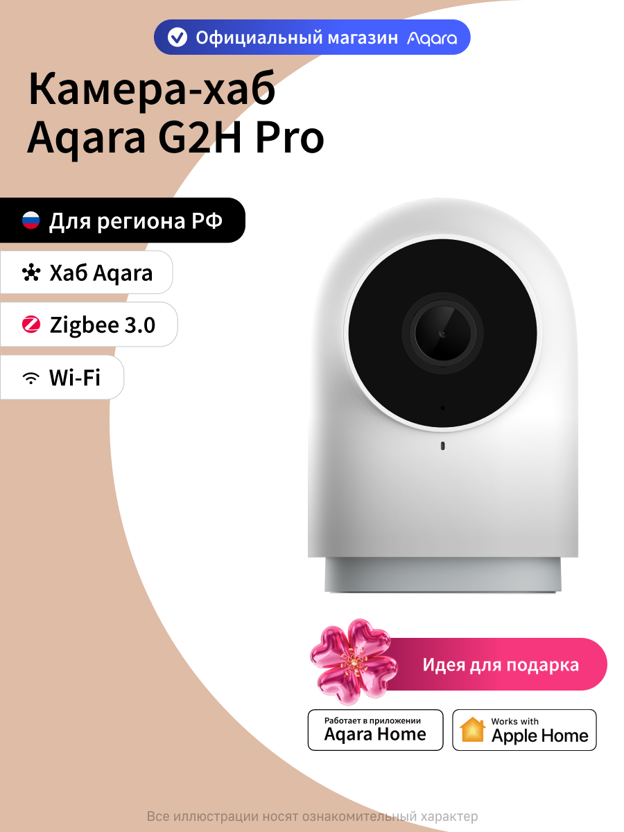 Умная камера и центр умного дома (хаб) Aqara G2H Pro CH-C01, угол обзора 146°