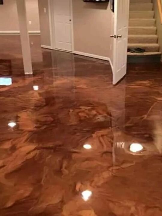 Наливной эпоксидный пол коричневый 6 кг,5 м кв. 2х компонентный