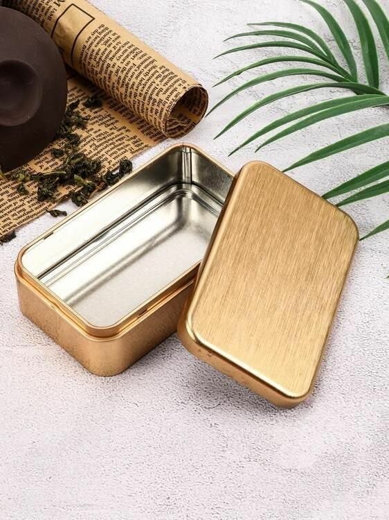 Жестяная коробочка для хранения мелочей / металлическая коробка для хранения вещей / железный футляр