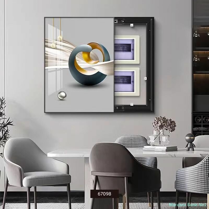 Крышка для электросчетчика 40x50 см, декоративная панель с рисунком