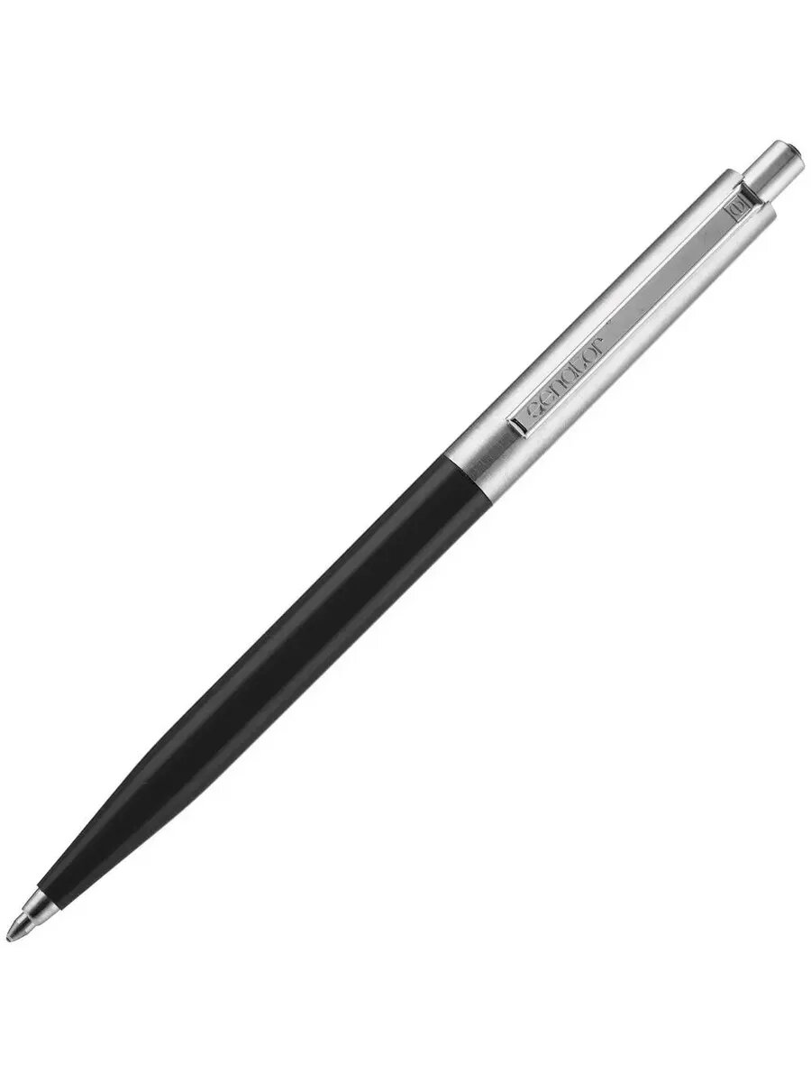 Стильная металлическая шариковая ручка для деловых записей