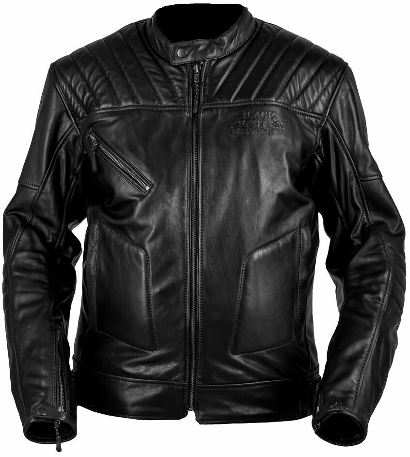 Мотокуртка кожаная Hawk moto Phantom / Черный (4XL / Черный)