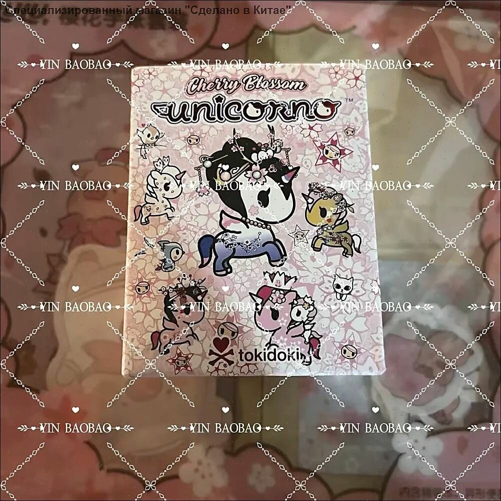 Фигурка-единорог Blind Box Tokidoki Unicorno Cherry Blossom, коллекционная игрушка