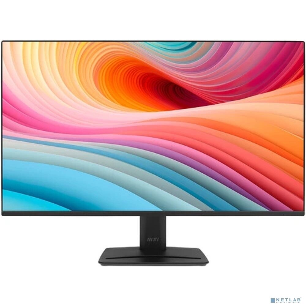 Монитор 27 MSI PRO MP275 E2 IPS 1920x1080, 120 Гц, 4 мс (1 мс MPRT), 16:9, 300 кд/м², VGA, HDMI 2.0, DP 1.2a, 3.5 Jack, динамики (2×2 Вт), Adaptive-Sync, черный