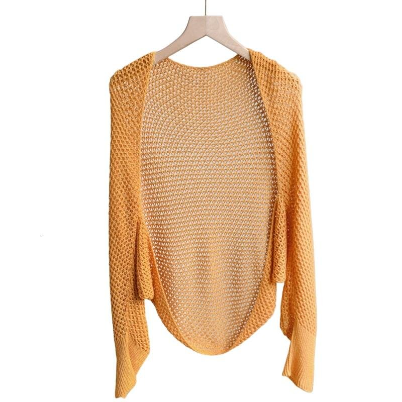 Женский летний плащ-накидка, Желтый